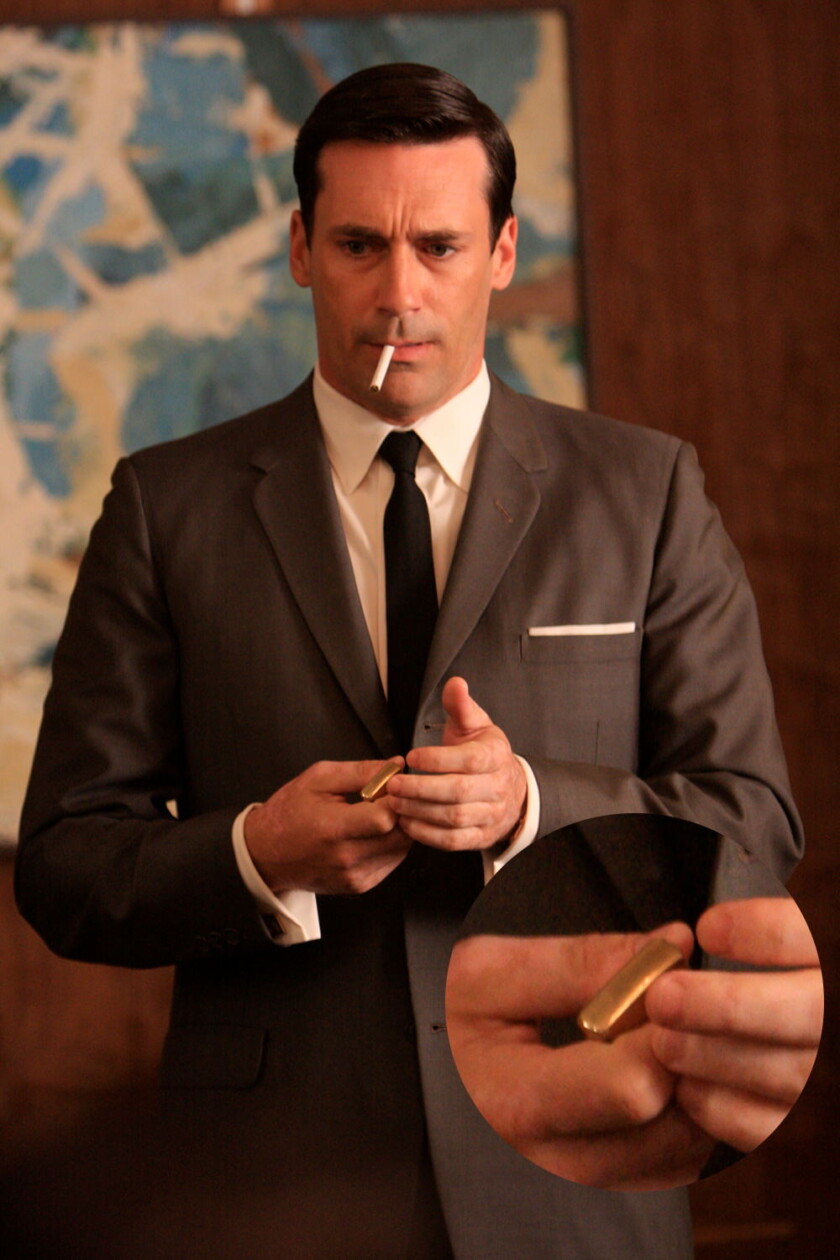 Don Draper's Watch, Tie, Cufflinks & Other Accessories In Mad Men