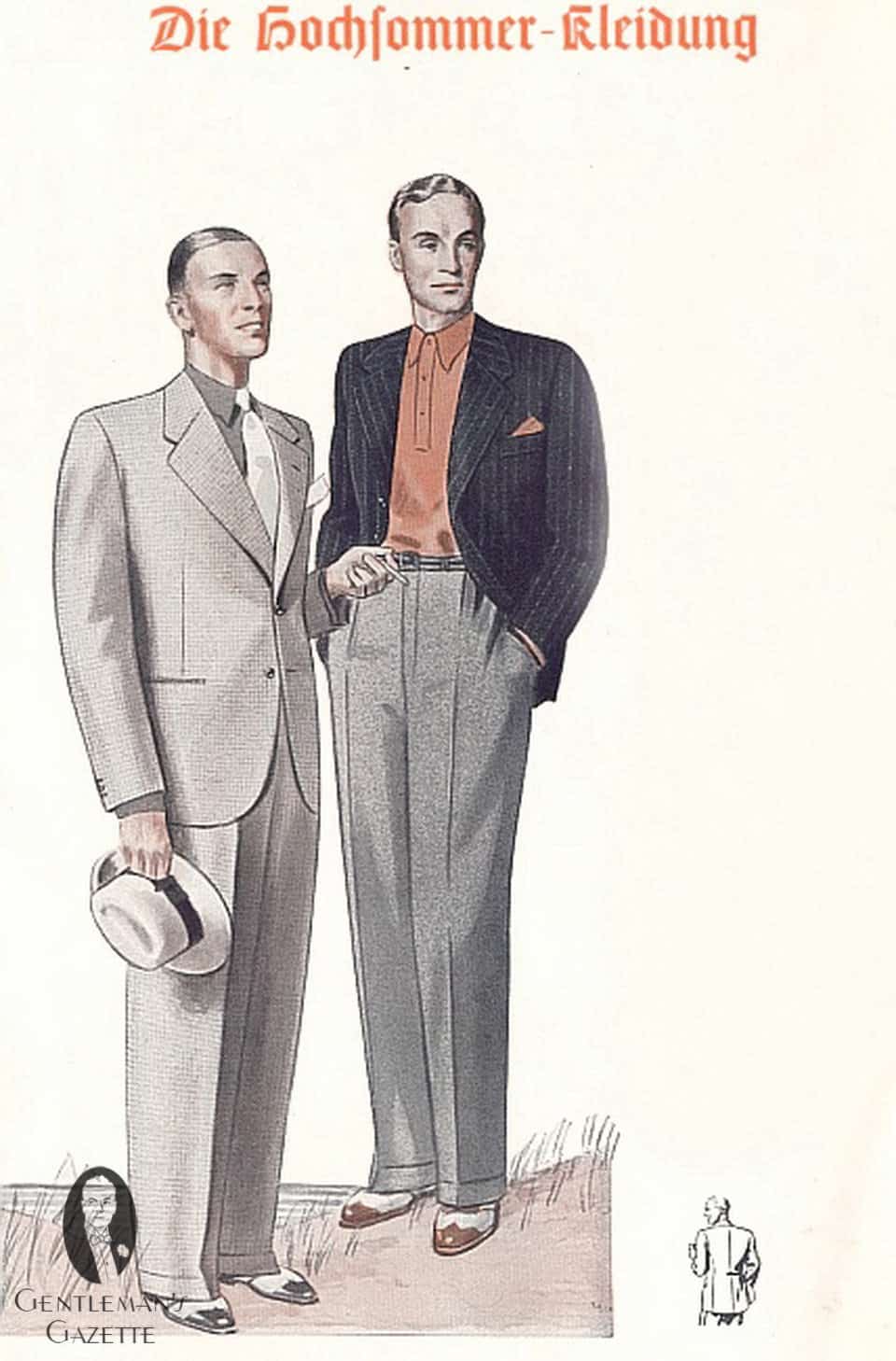 Men's Summer Fashion & How To Dress In The Thirties & Forties