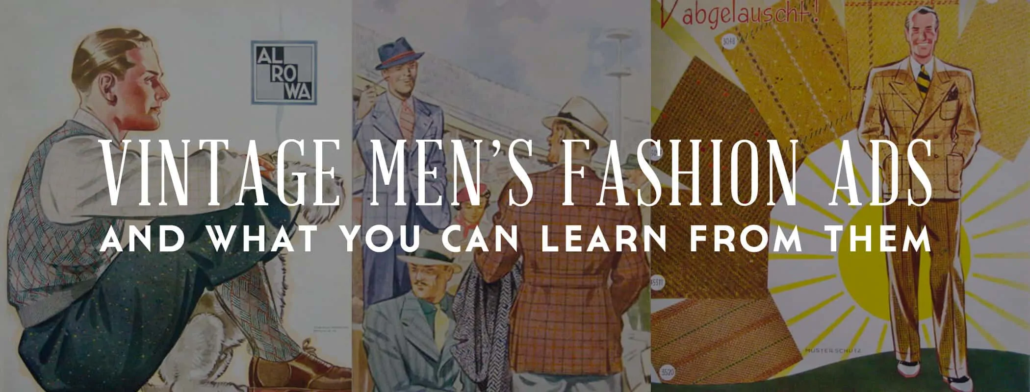 Vintage Men Fashion Ads