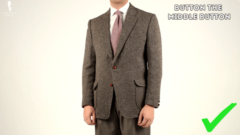 How To Button Your Suits, Jackets, Vests, Overcoats, & Tuxedo