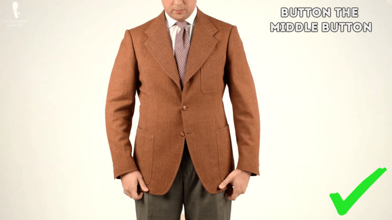 How To Button Your Suits, Jackets, Vests, Overcoats, & Tuxedo
