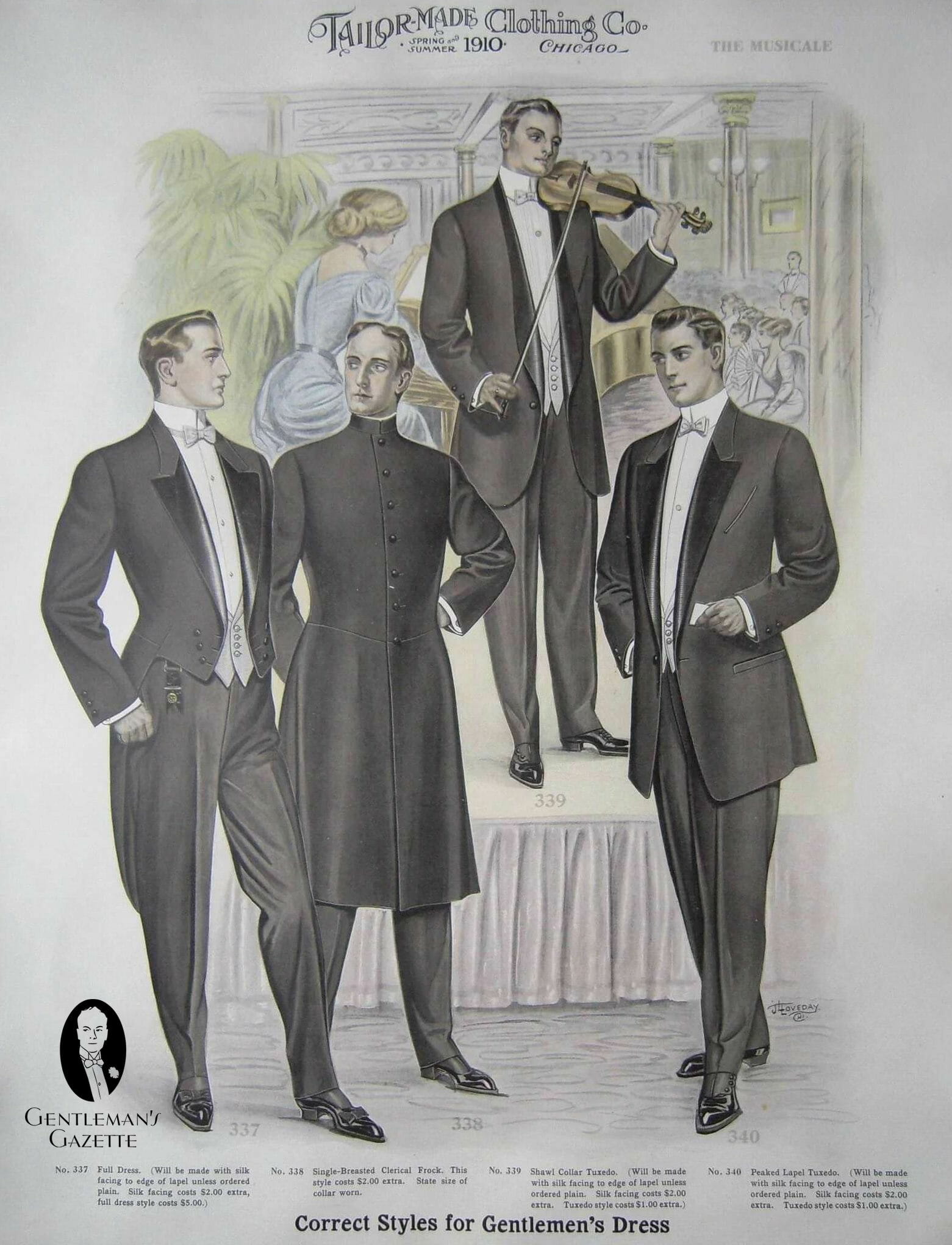 Edwardian Era Tuxedos & Black Tie - 1900s - 1910s — Gentleman's Gazette