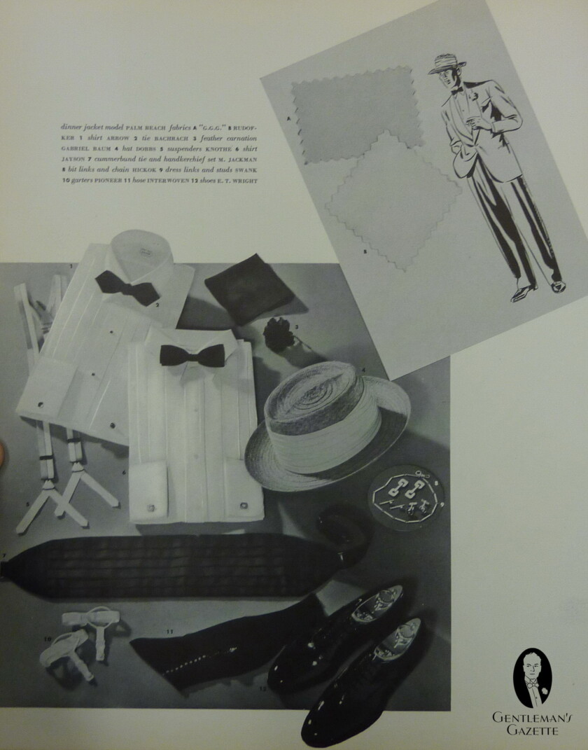 Vintage Evening Detachable Collar, Stiff Front And Soft Shirts
