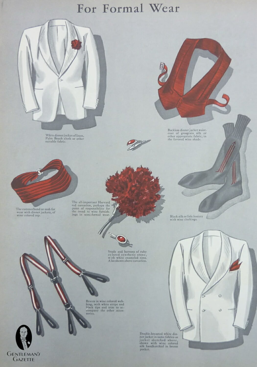 Vintage Evening Waistcoats & Cummerbunds