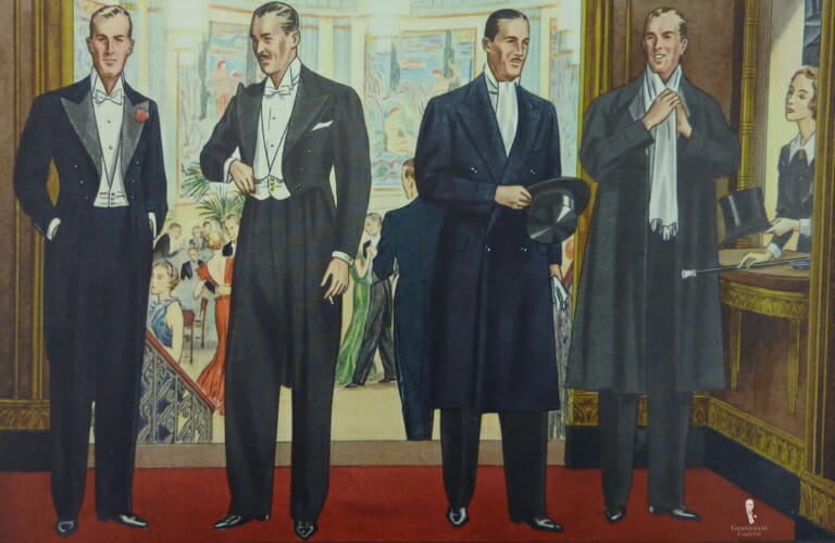 White Tie Evening Tailcoat & Trousers