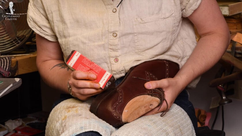 Finishing Touches For Bespoke Shoe Heels, Soles, & Bottoms | Gentleman ...