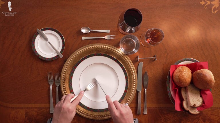 How To Eat With Fork & Knife (Etiquette Basics & Beyond) | Gentleman's ...